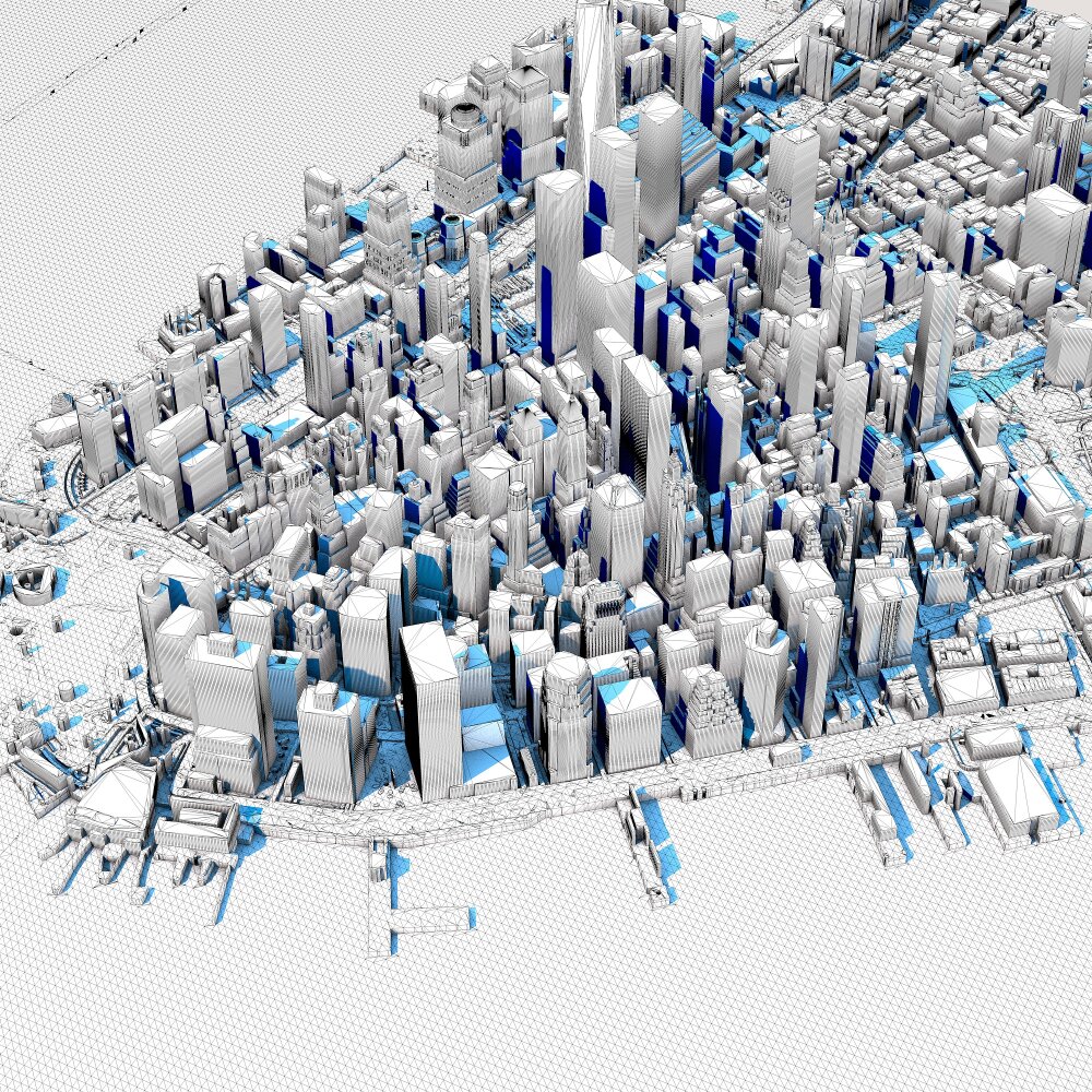 Manhattan Island New York United States 3D model - Download City on ...