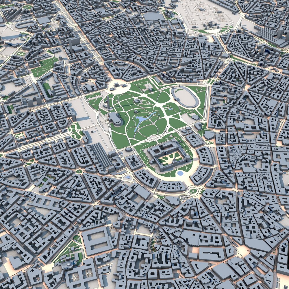 Milan City Italy 3D model - Download City on 3DModels.org