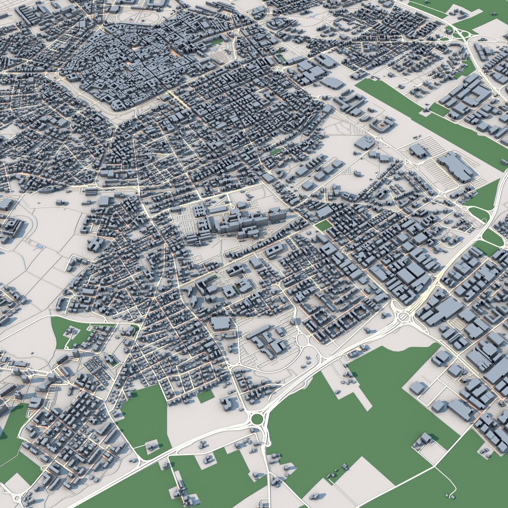 Ciudad de Módena Italia Modelo 3D - Descargar Ciudad activado 3DModels.org