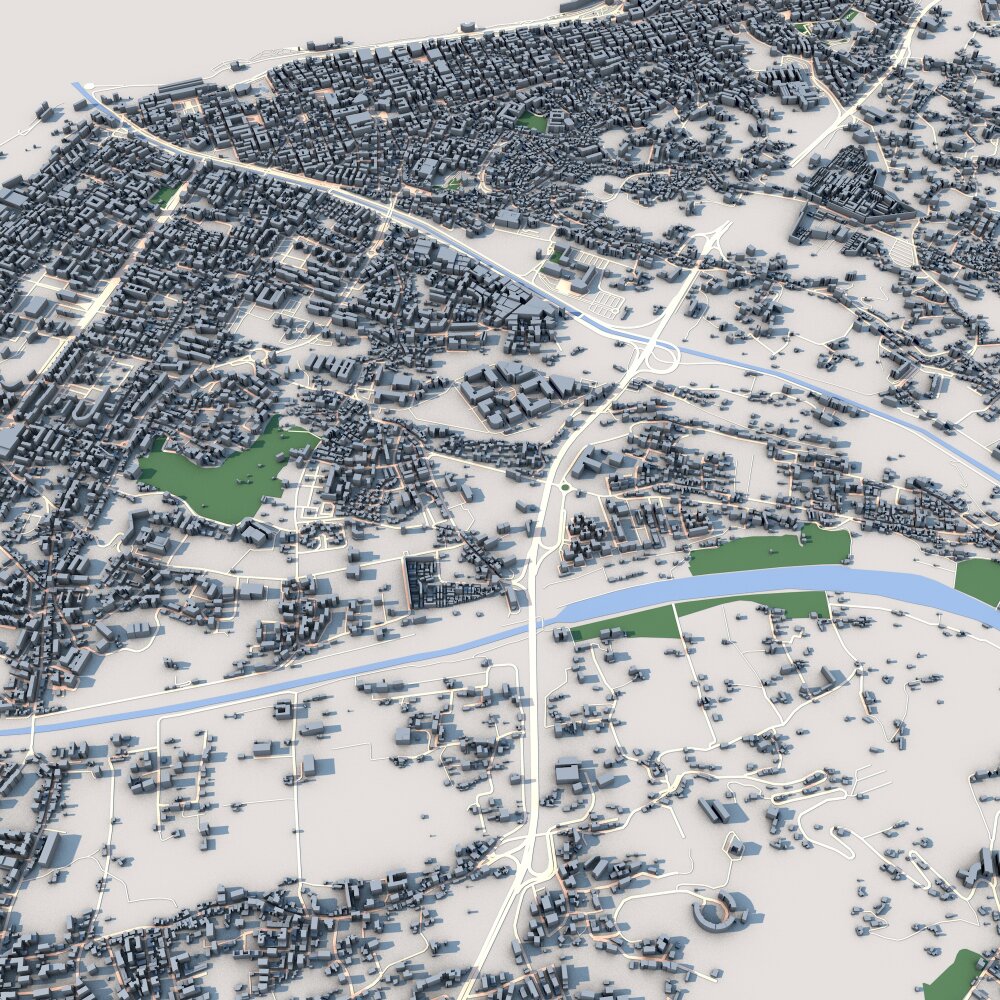 Ciudad de Reggio Calabria Italia Modelo 3D - Descargar Ciudad activado ...