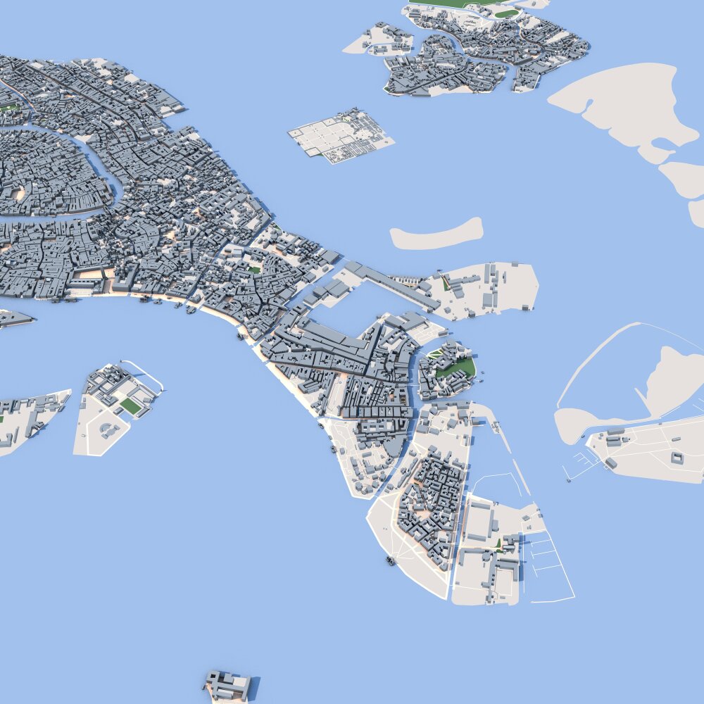 Venice City Italy 3D model - Download City on 3DModels.org