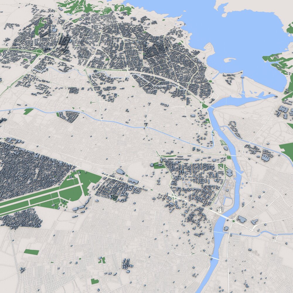 Adana City Turkey 3D model - Download City on 3DModels.org