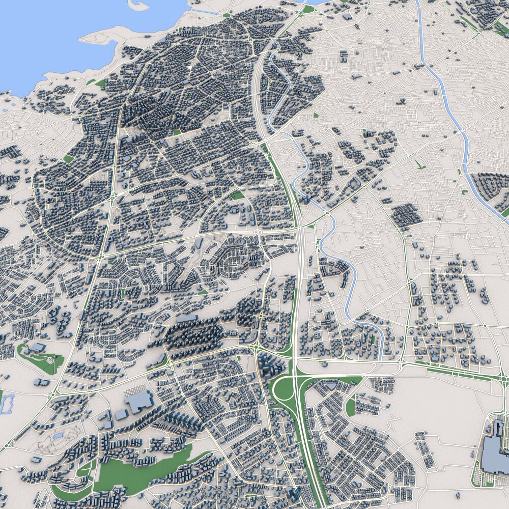 Adana City Turkey 3D model - Download City on 3DModels.org