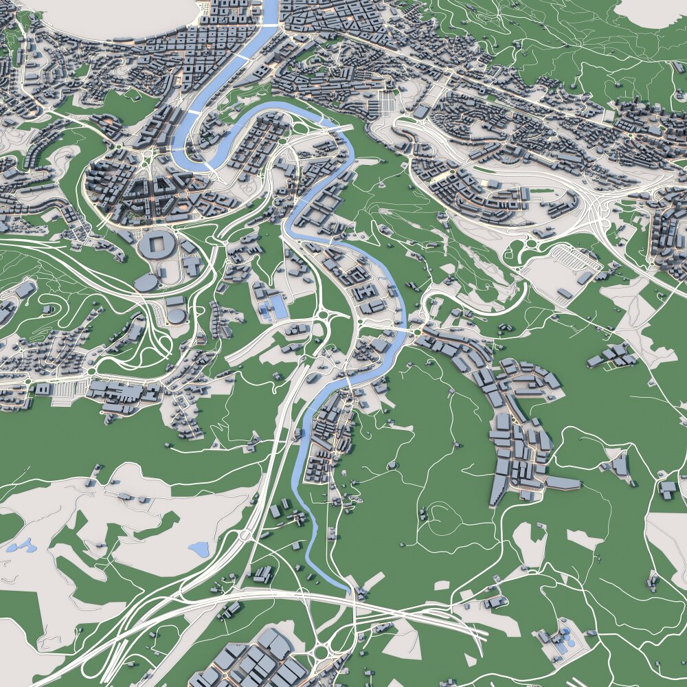 San Sebastian City Spain 3D model - Download City on 3DModels.org
