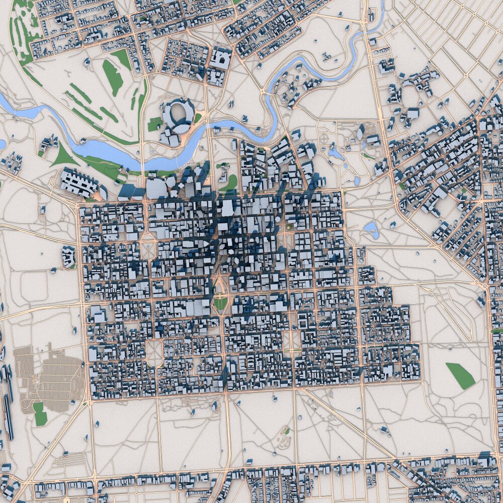 Adelaide City Australia 3D model - Download City on 3DModels.org