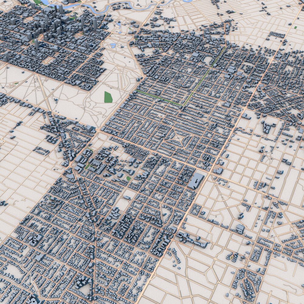Adelaide City Australia 3D model - Download City on 3DModels.org