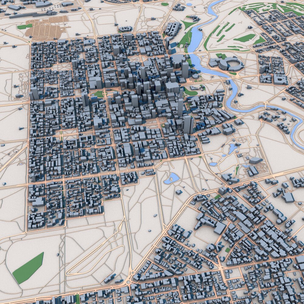 Adelaide City Australia 3D model - Download City on 3DModels.org