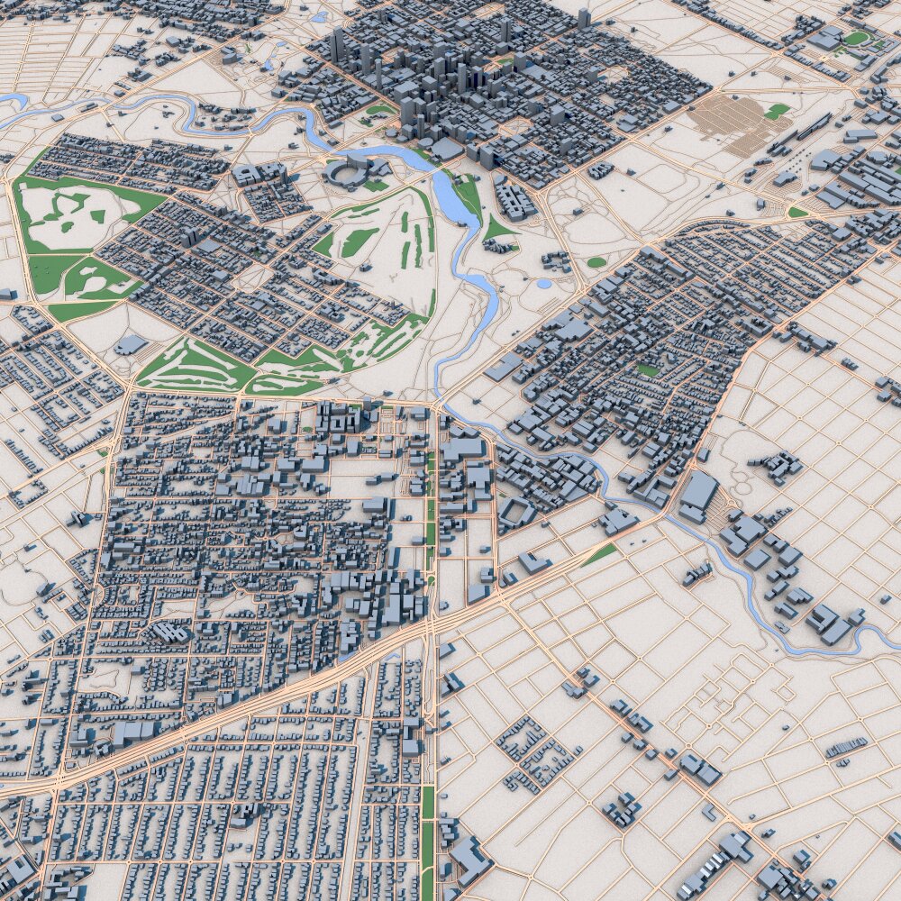 Adelaide City Australia 3D model - Download City on 3DModels.org