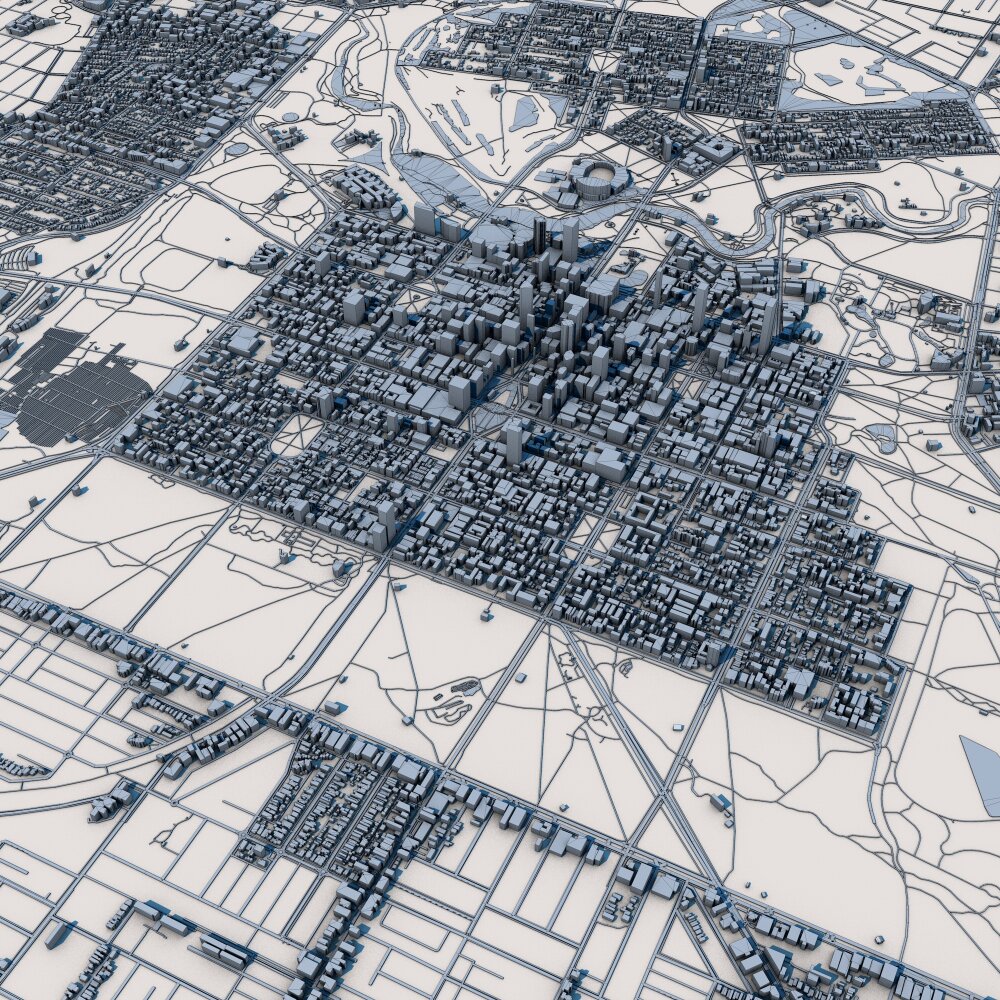 Adelaide City Australia 3D model - Download City on 3DModels.org