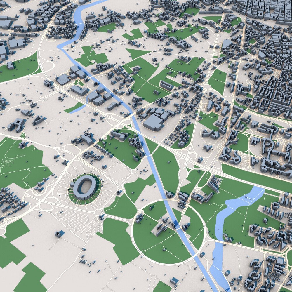 Bari City Italy 3D model - Download City on 3DModels.org