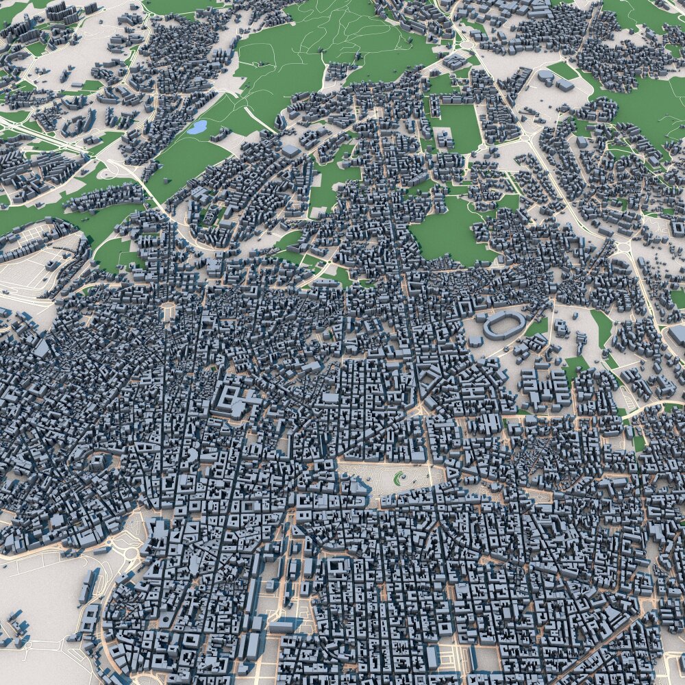 Ciudad de Catania Italia Modelo 3D - Descargar Ciudad activado 3DModels.org