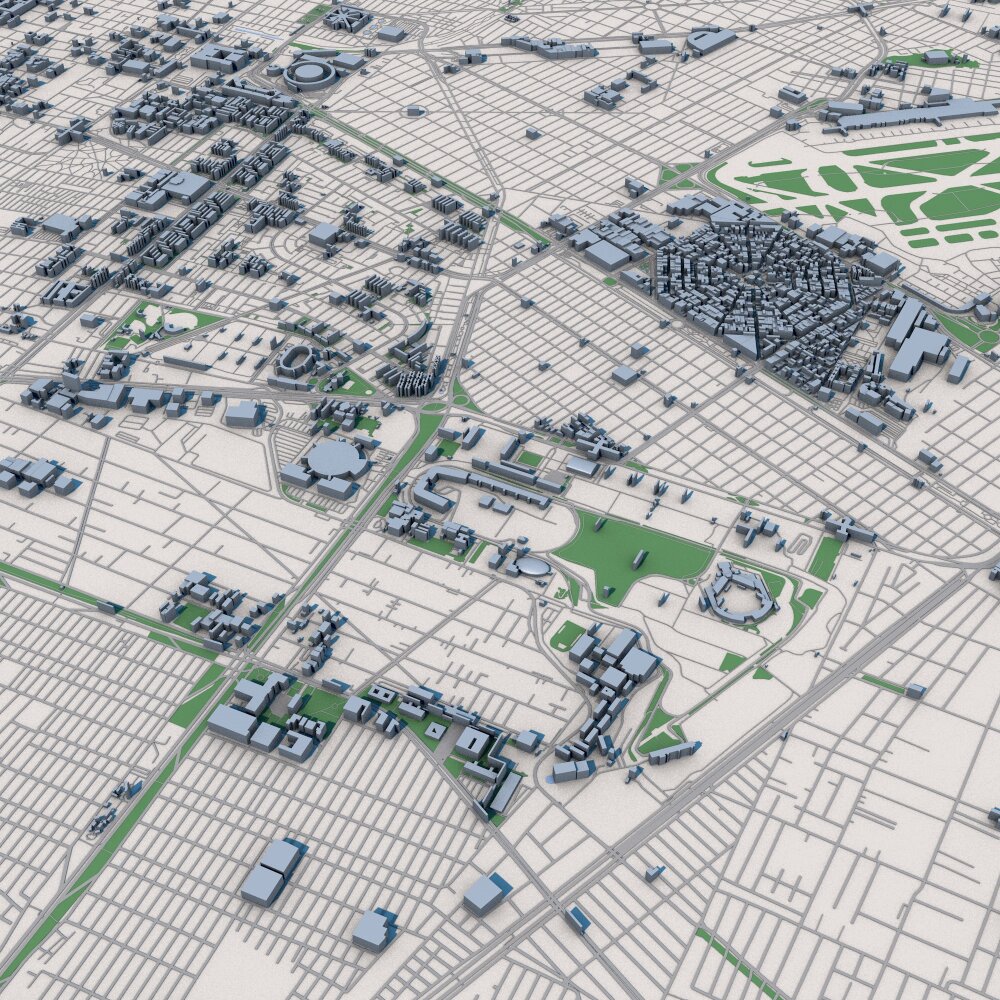 Mexico City Mexico 3D model - Download City on 3DModels.org