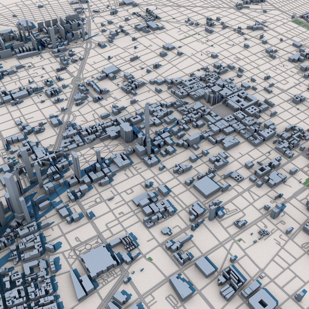 Mexico City Mexico 3D model - Download City on 3DModels.org