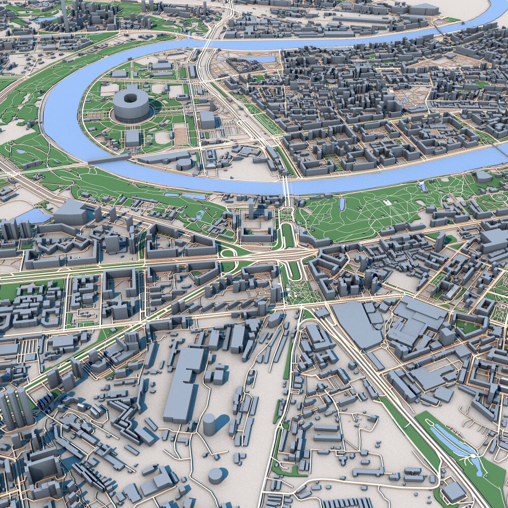 Moscow Russia 3D model - Download City on 3DModels.org