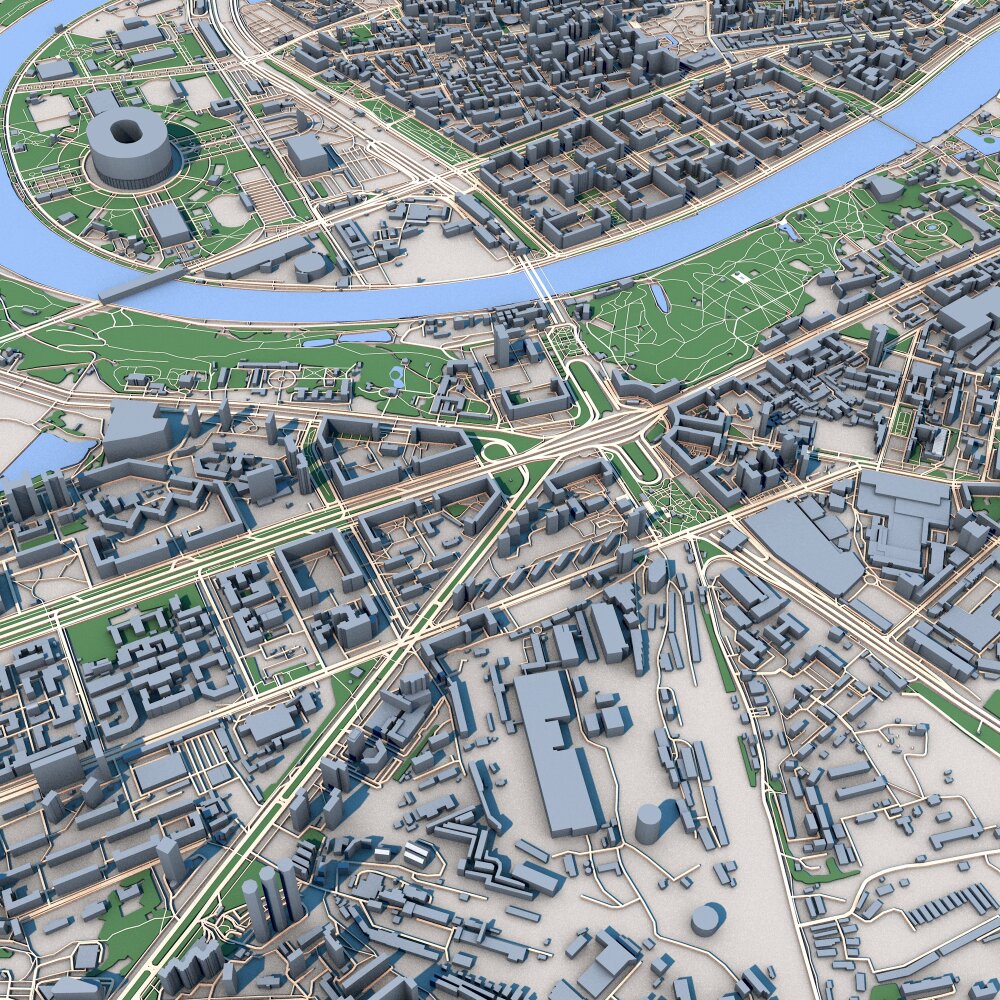 Moscow Russia 3D model - Download City on 3DModels.org