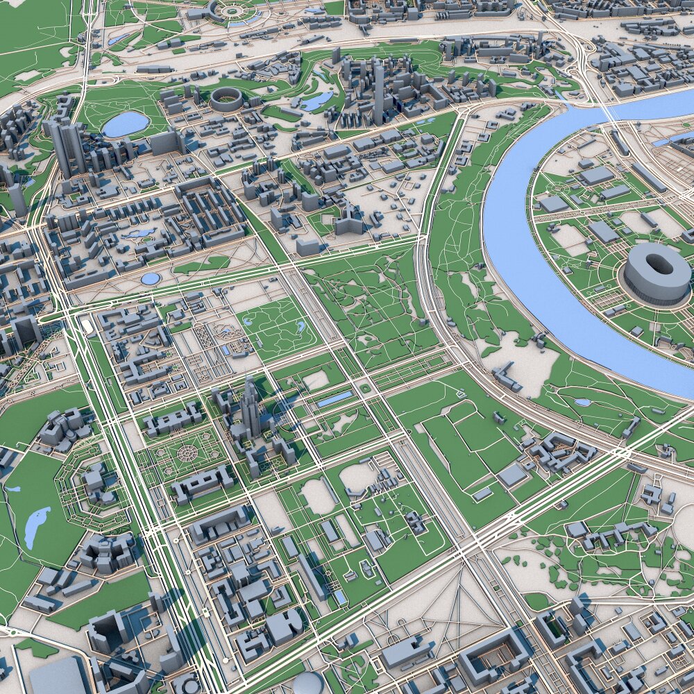 Moscow Russia 3D model - Download City on 3DModels.org