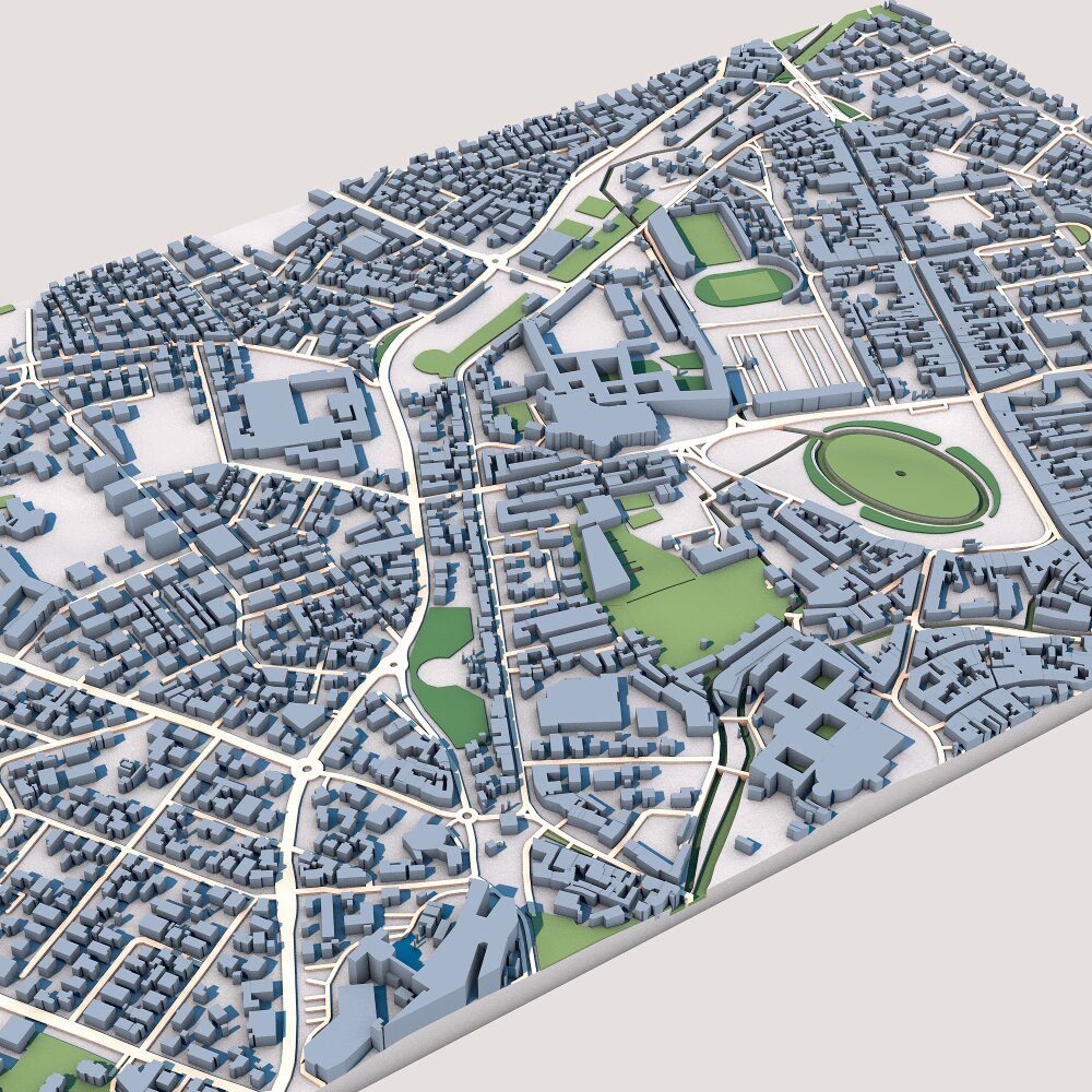 Abbey of Santa Giustina Italy 3D model - Download City on 3DModels.org