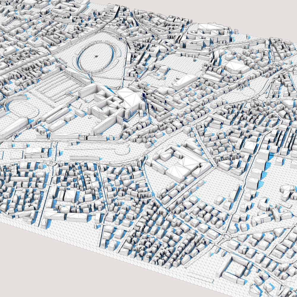 Abbey of Santa Giustina Italy 3D model - Download City on 3DModels.org