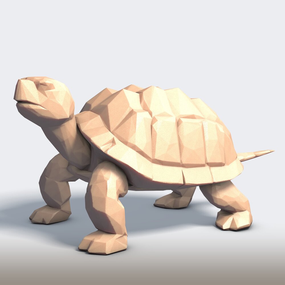 Modelo Tortuga Low Poly para Impresión 3D - Descarga archivo STL para ...