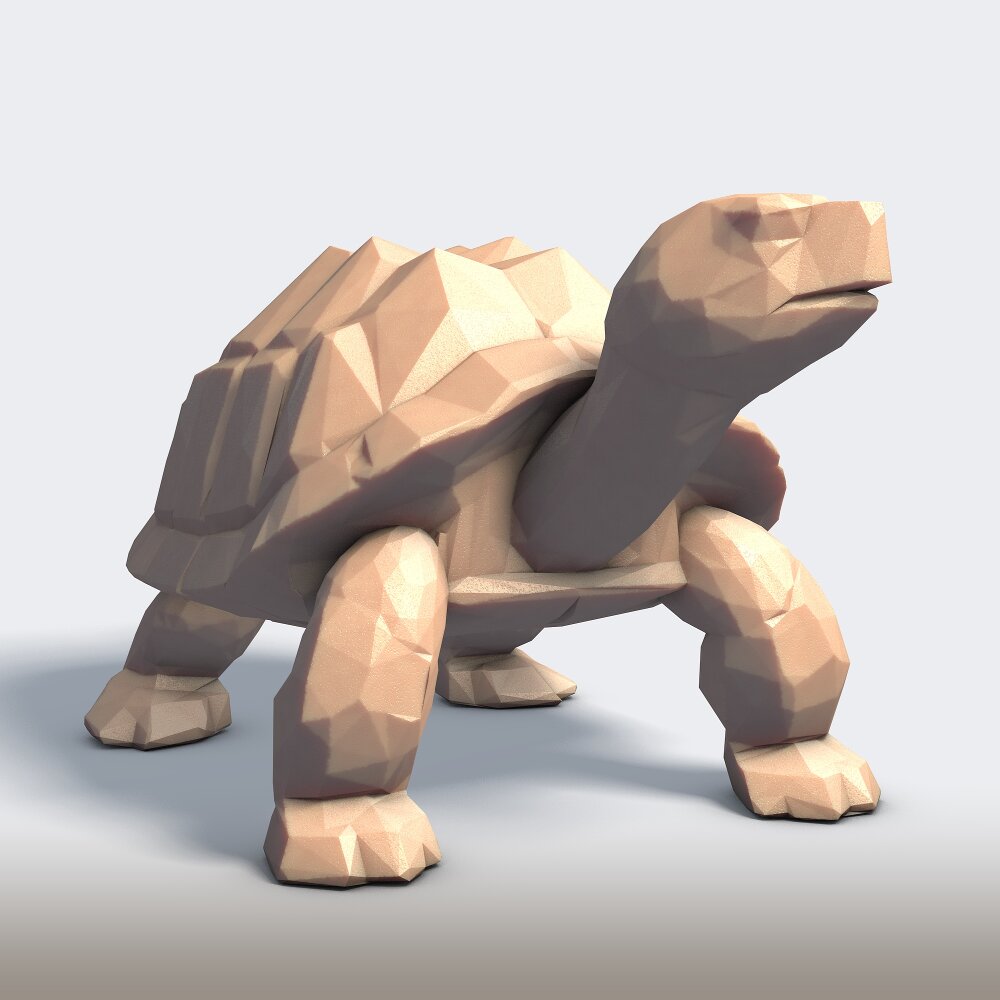 Turtle Low Poly 3D Printing Model - Download STL file for Printing ...