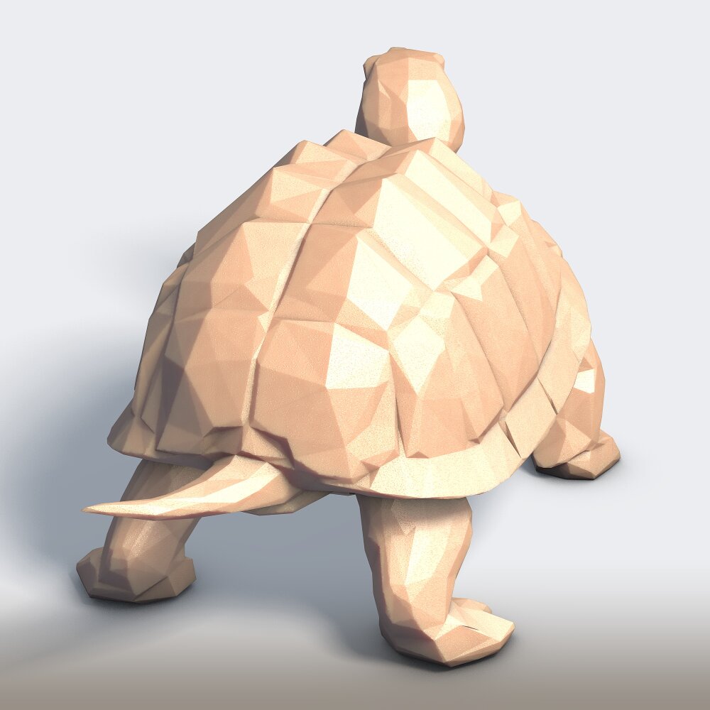 Turtle Low Poly 3D Printing Model - Download STL file for Printing ...