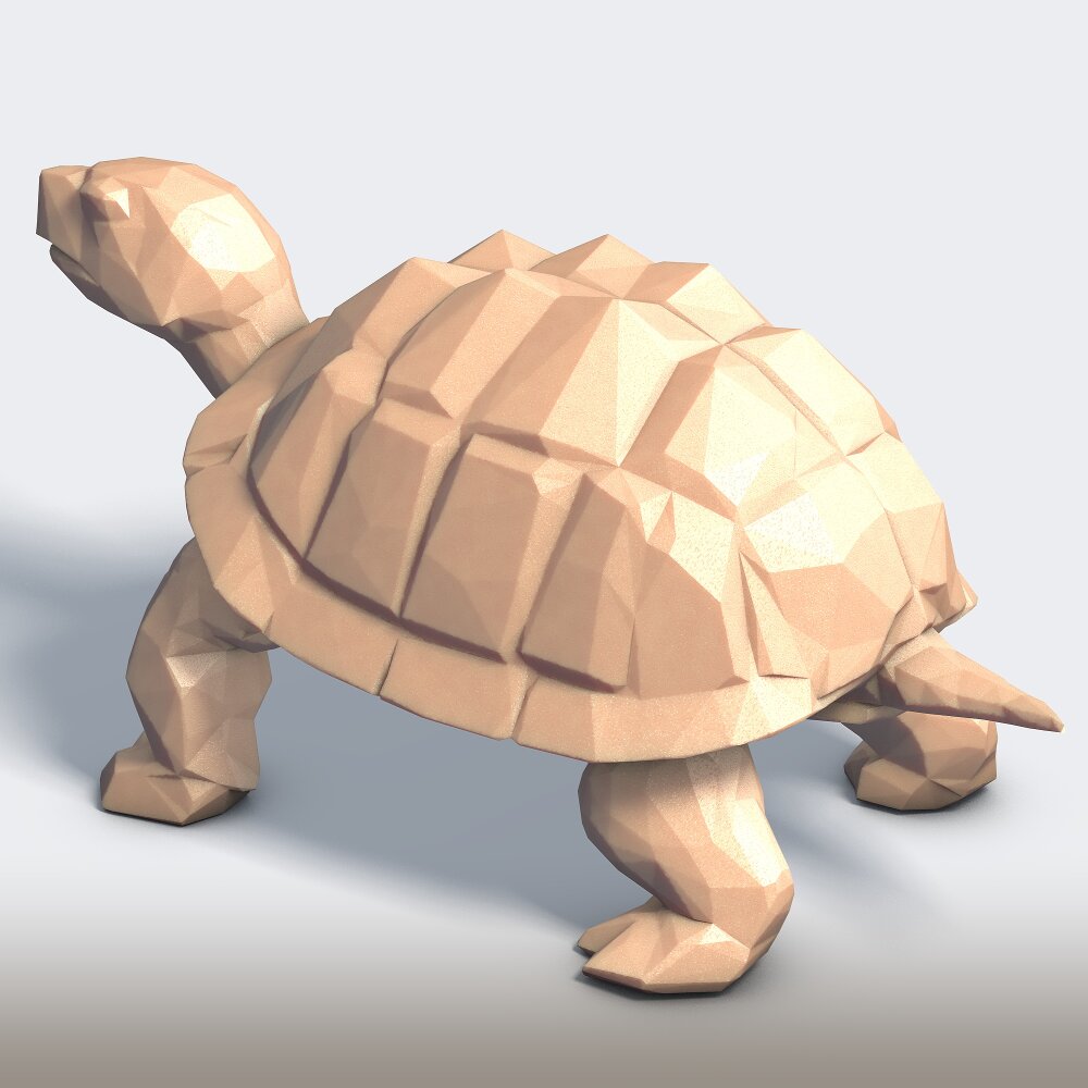 Turtle Low Poly 3D Printing Model - Download STL file for Printing ...