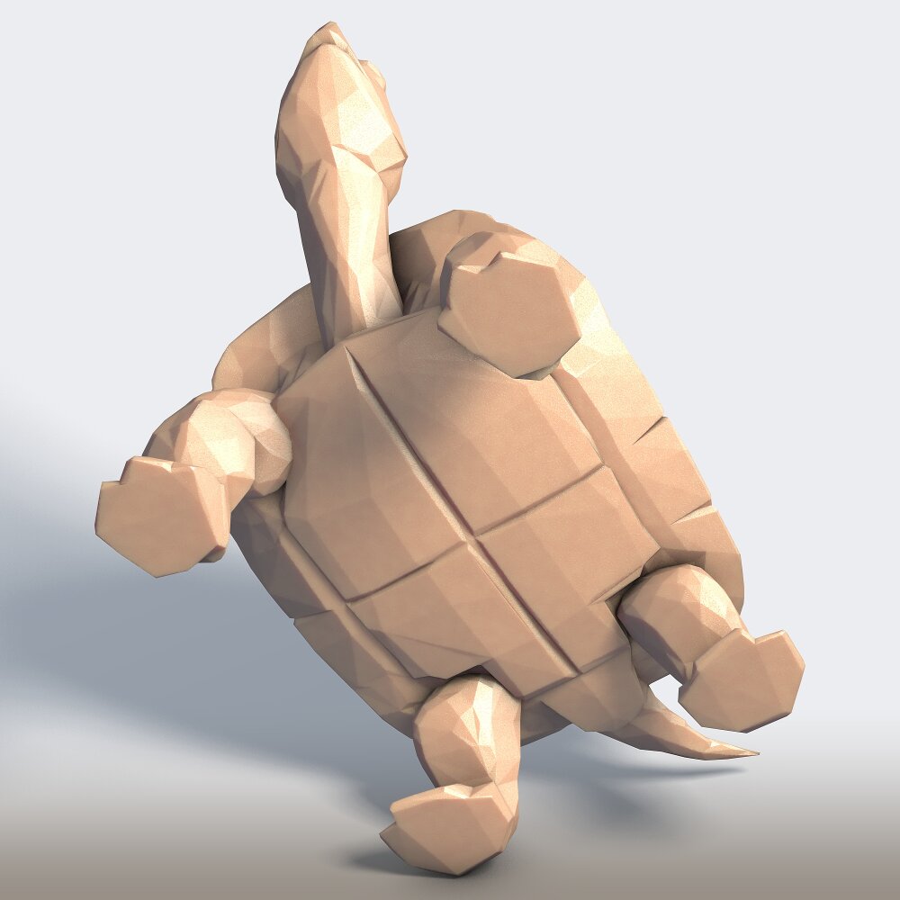 Turtle Low Poly 3D Printing Model - Download STL file for Printing ...