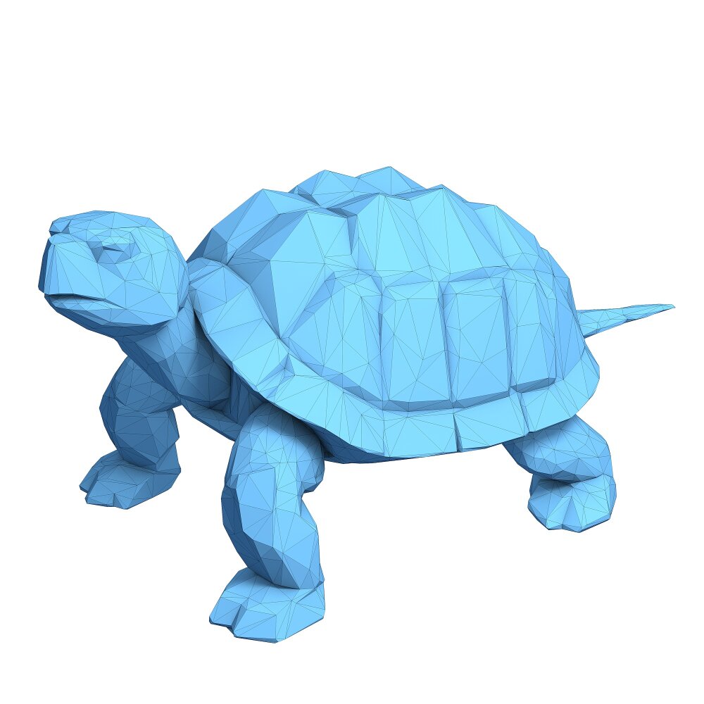 Turtle Low Poly 3D Printing Model - Download STL file for Printing ...