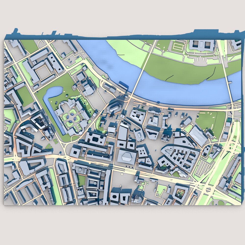 Dresden Cathedral Germany 3D model - Download City on 3DModels.org