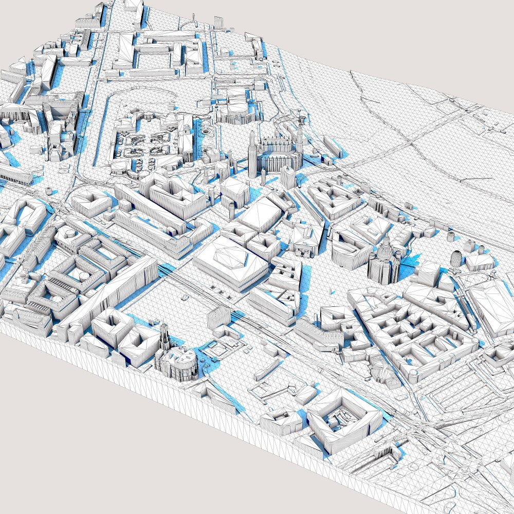 Dresden Cathedral Germany 3D model - Download City on 3DModels.org