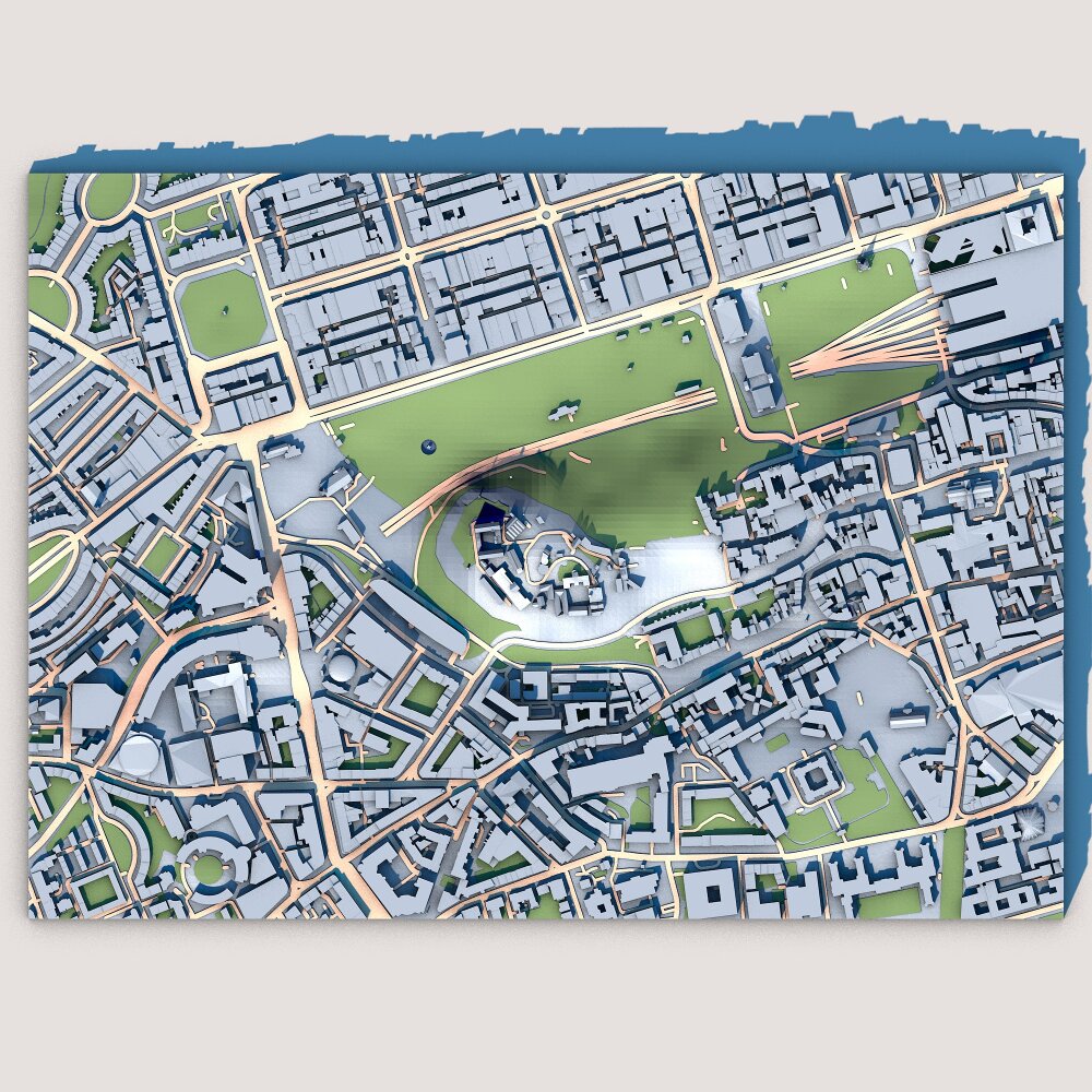 Edinburgh Castle in Edinburg 3D model - Download City on 3DModels.org