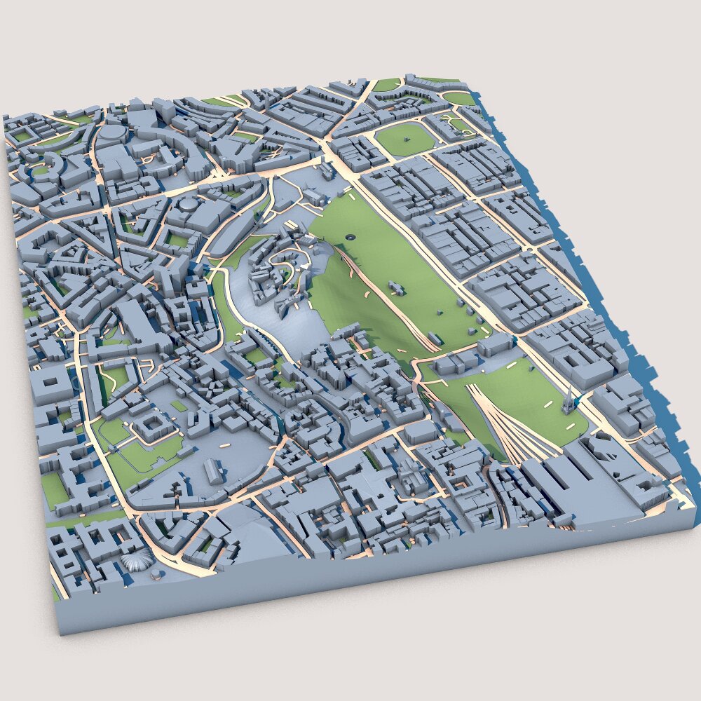 Edinburgh Castle in Edinburg 3D model - Download City on 3DModels.org