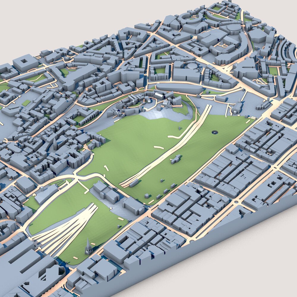 Edinburgh Castle in Edinburg 3D model - Download City on 3DModels.org