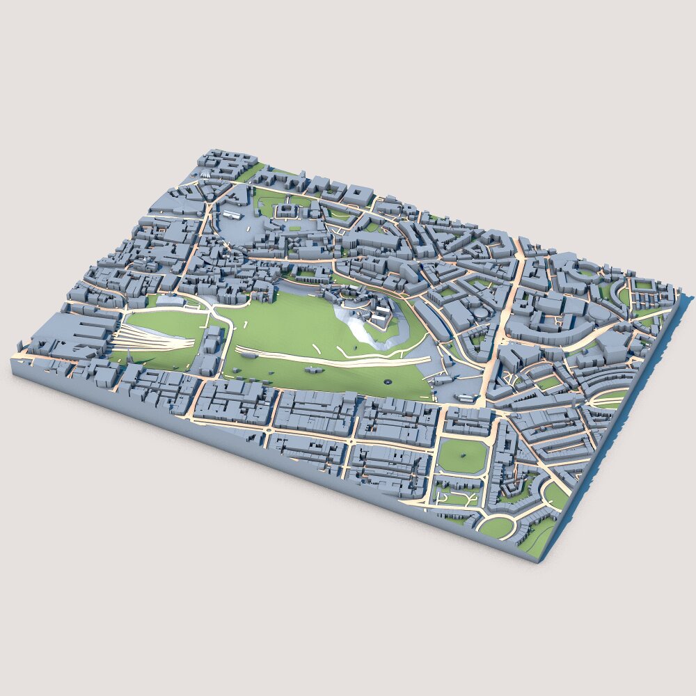Edinburgh Castle in Edinburg 3D model - Download City on 3DModels.org