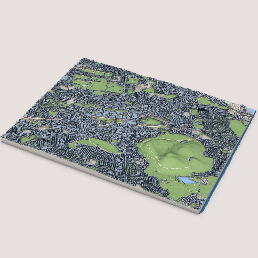 Edinburgh City Scotland 3D model - Download City on 3DModels.org