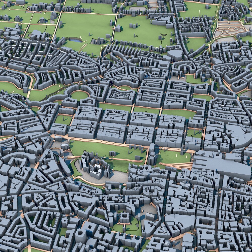 Edinburgh City Scotland 3D model - Download City on 3DModels.org