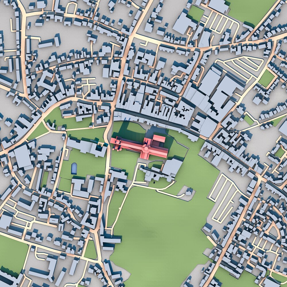 Ely Cathedral Cambridgeshire United Kingdom 3D model - Download City on ...