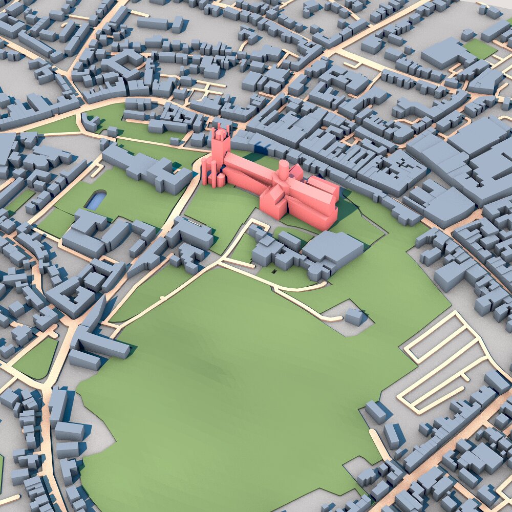 Ely Cathedral Cambridgeshire United Kingdom 3D model - Download City on ...