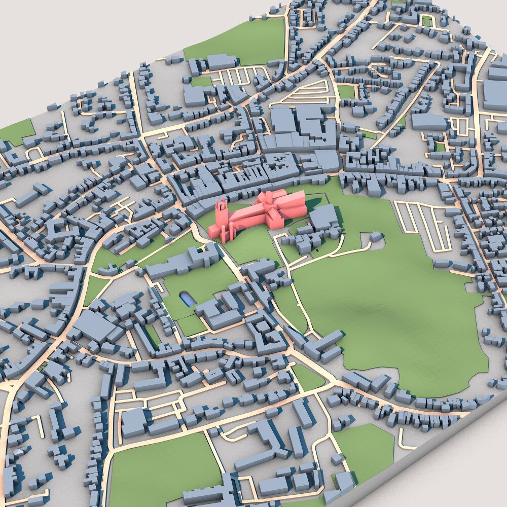 Ely Cathedral Cambridgeshire United Kingdom 3D model - Download City on ...