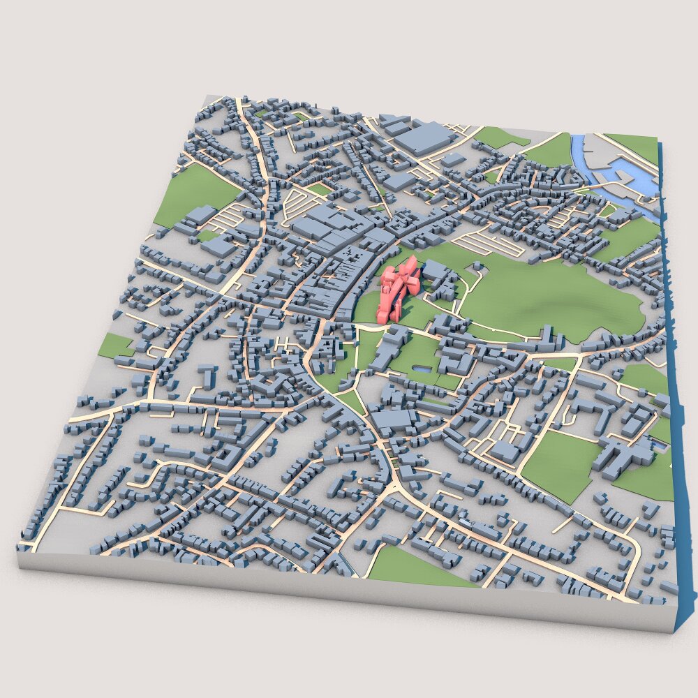 Ely Cathedral Cambridgeshire United Kingdom 3D model - Download City on ...