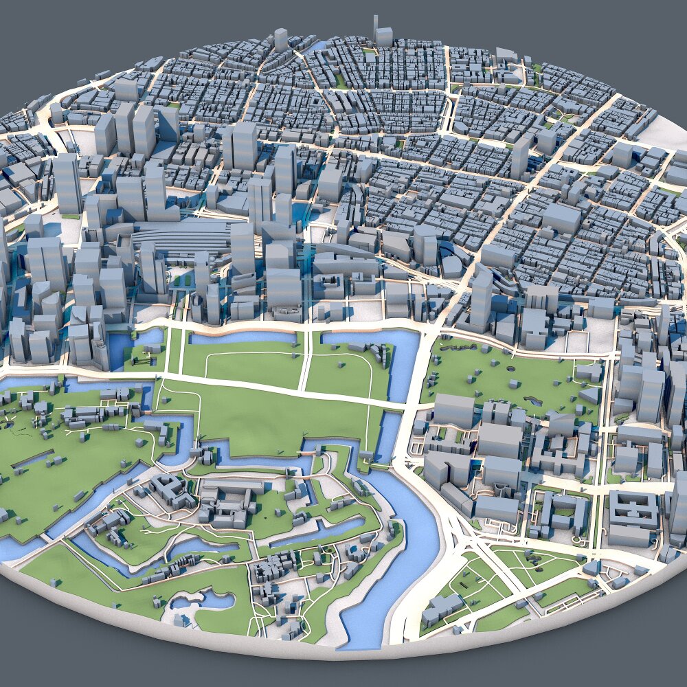 Tokyo City Japan 3D model - Download City on 3DModels.org