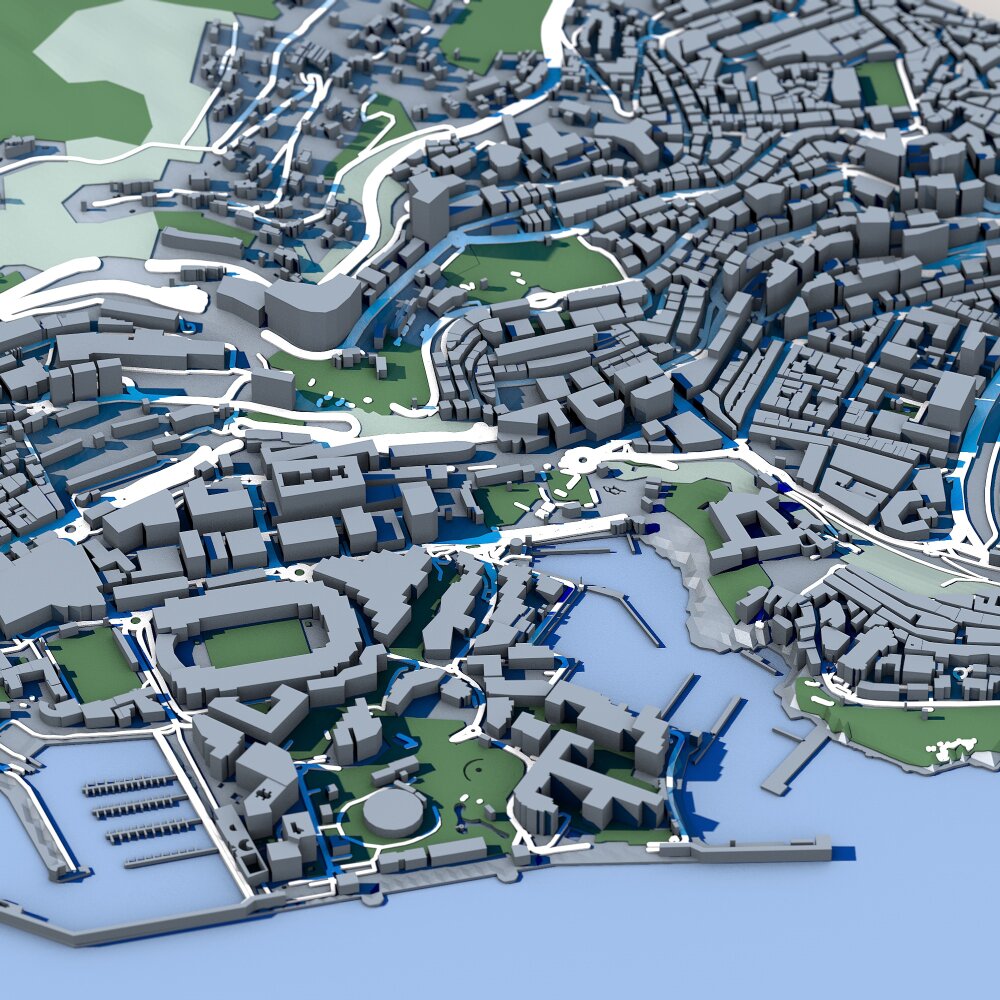 Monte Carlo Monaco 3D model - Download City on 3DModels.org