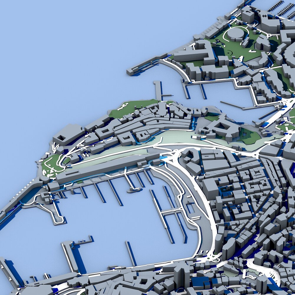 Monte Carlo Monaco 3D model - Download City on 3DModels.org