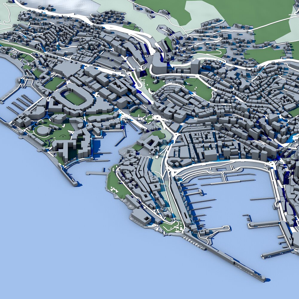 Monte Carlo Monaco 3D model - Download City on 3DModels.org