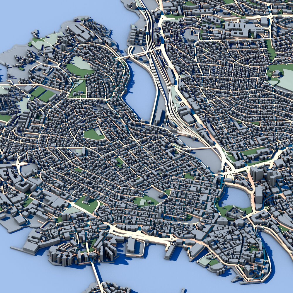 Stavanger City Norway 3D model - Download City on 3DModels.org