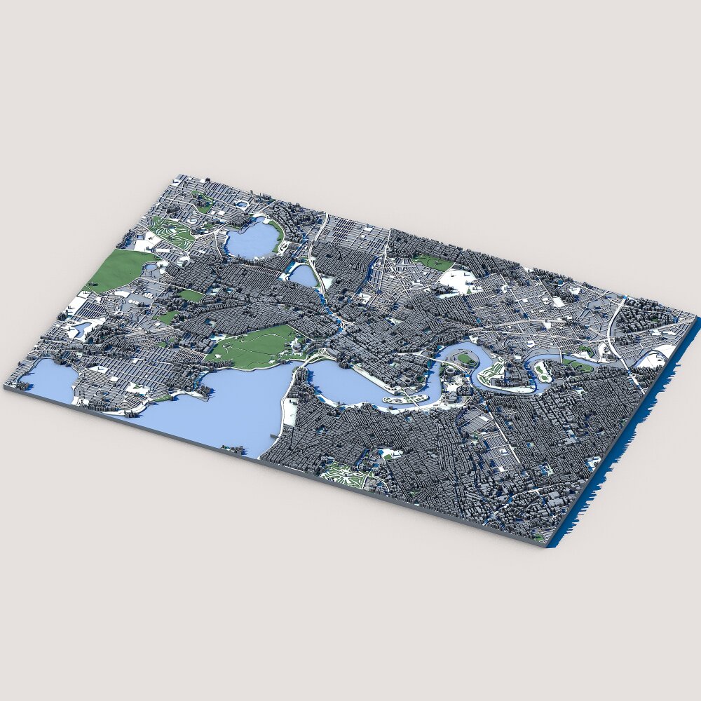 Stadt Perth Westaustralien 3D-Modell - Herunterladen Stadt on 3DModels.org