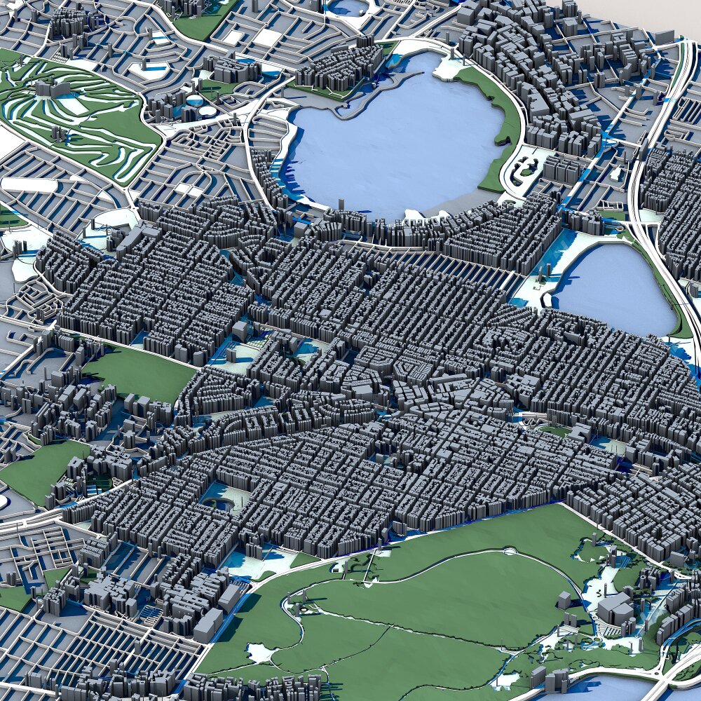 Stadt Perth Westaustralien 3D-Modell - Herunterladen Stadt on 3DModels.org