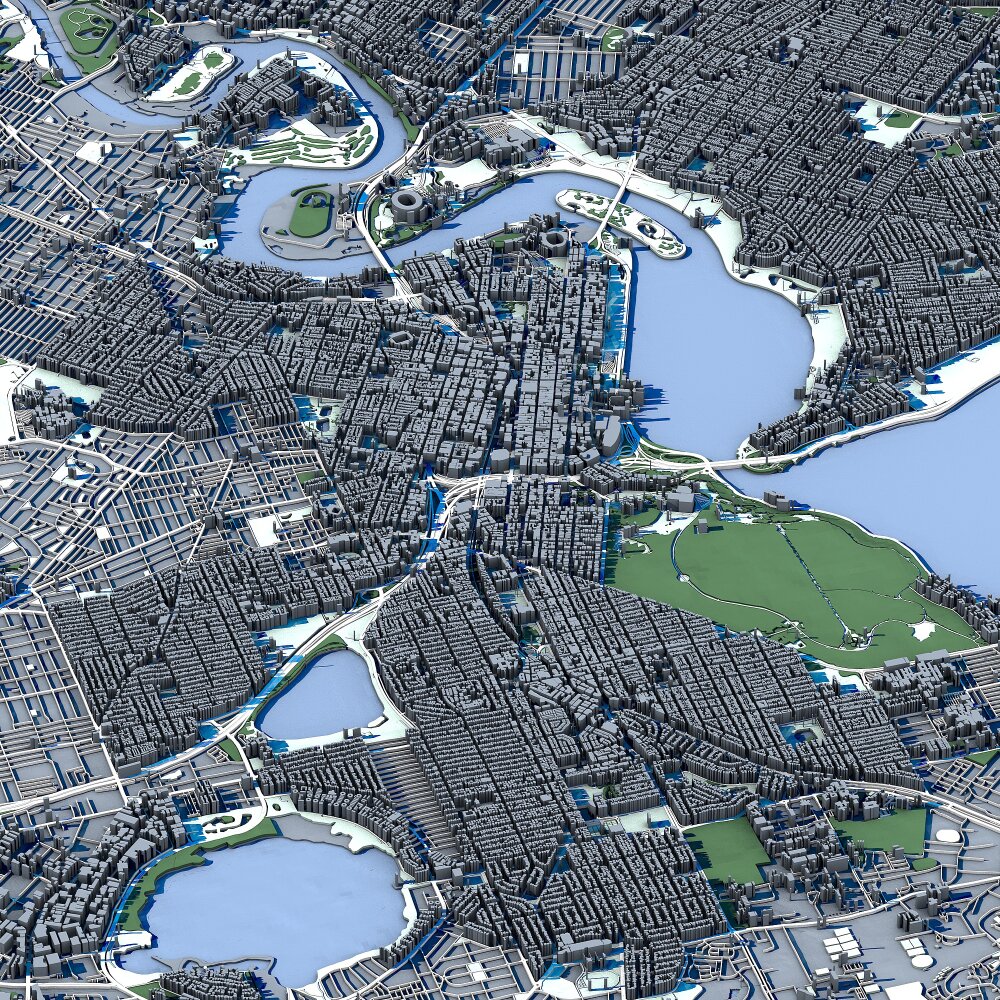 City of Perth Western Australia 3D model - Download City on 3DModels.org