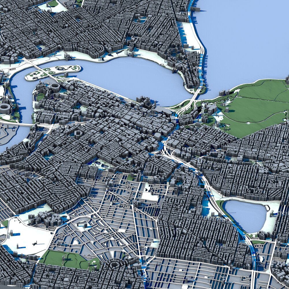City of Perth Western Australia 3D model - Download City on 3DModels.org