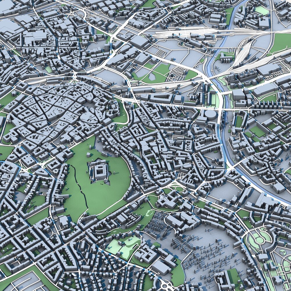 Brno City Czech Republic 3D model - Download City on 3DModels.org